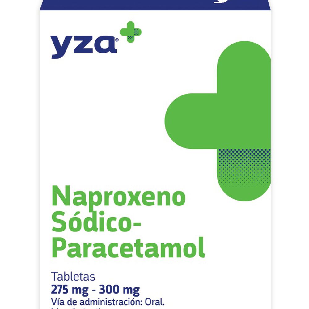 Yza Naproxeno/Parace 275Mg/300Mg 15 Tabs