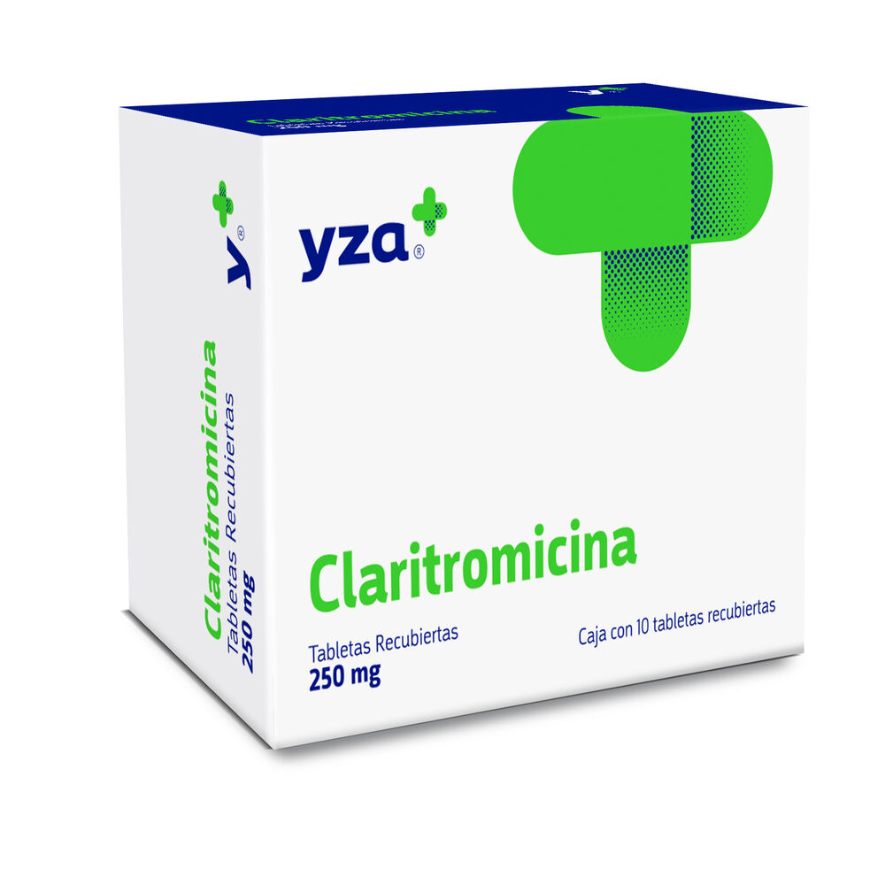 Yza Claritromicina 250Mg 10 Tabs