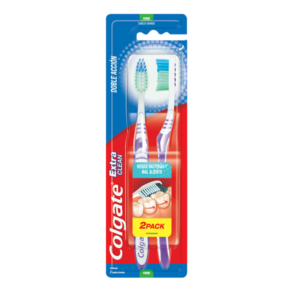COLGATE CEPILLO EXTRA CLEAN 2 PZS