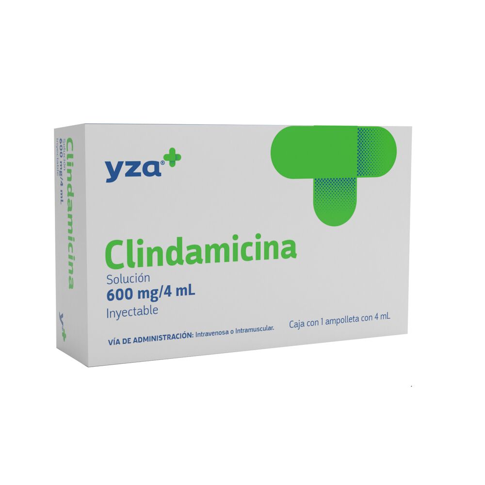 Yza Clindamicina 600Mg 1 Amp X 4Ml