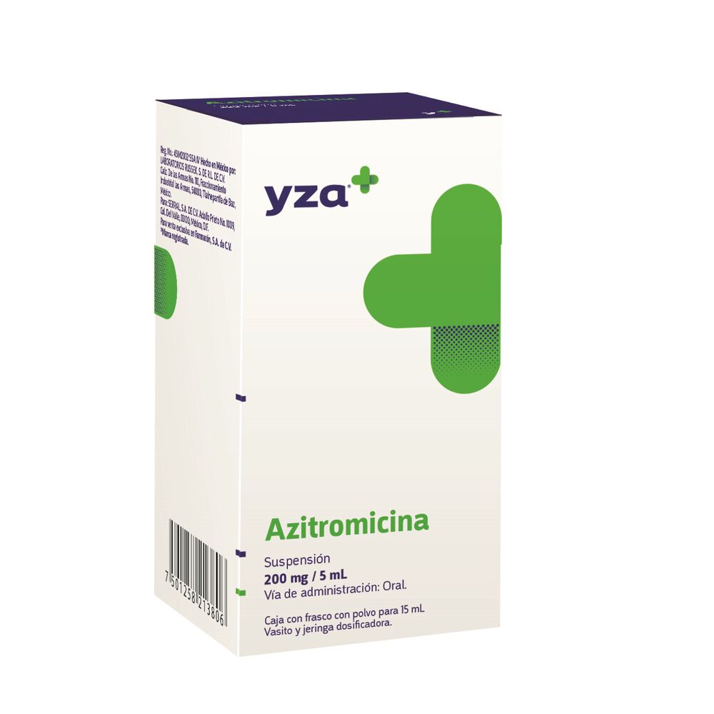 Yza Azitromicina Suspensión 200Mg 5Ml