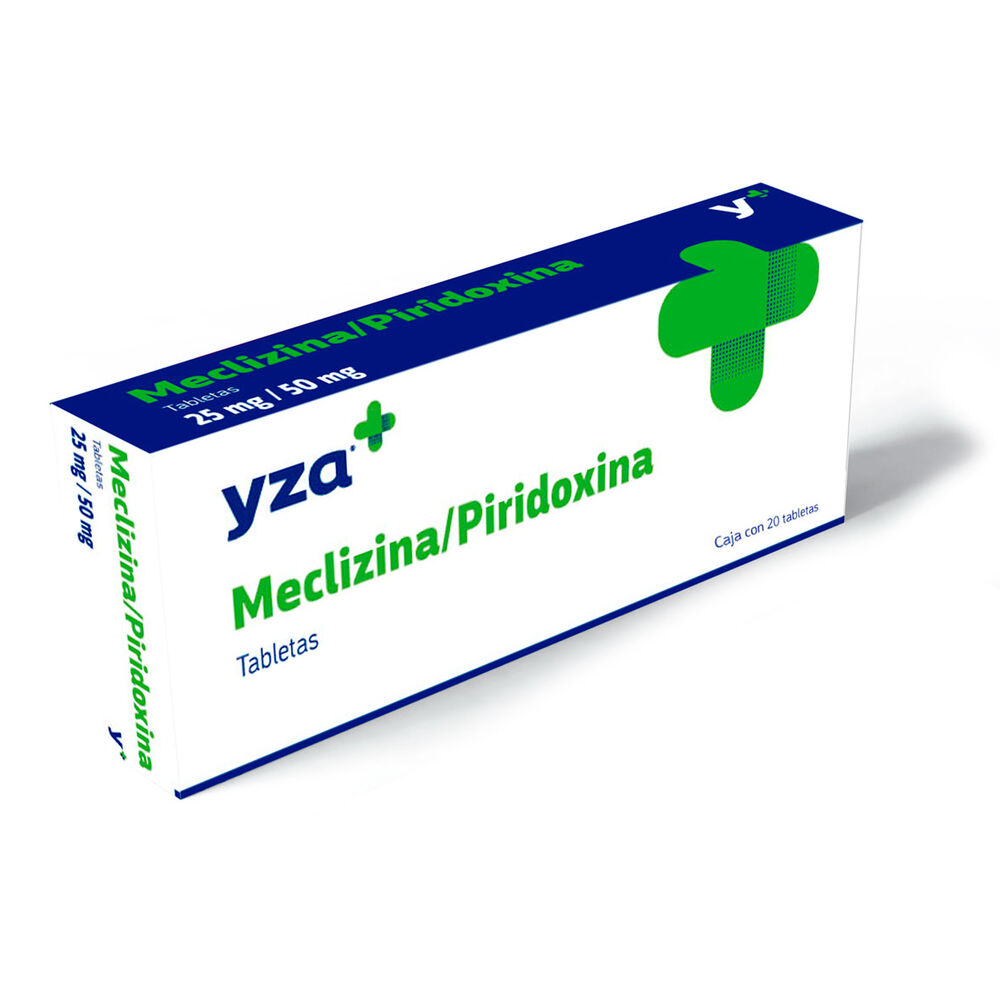 Yza Meclizina/Piridoxi 25Mg/50Mg 20 Tabs