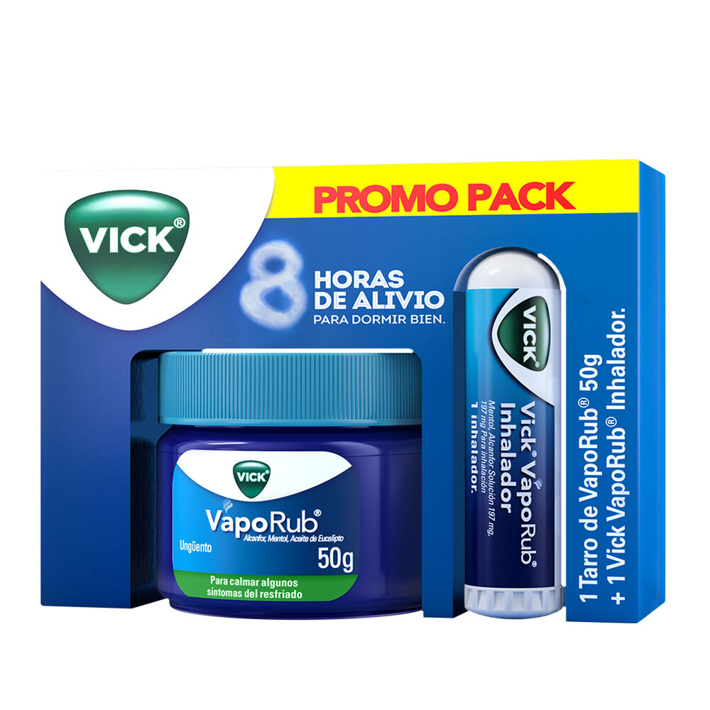 Vick Vaporub + Inhalador 50Gr 2Pz