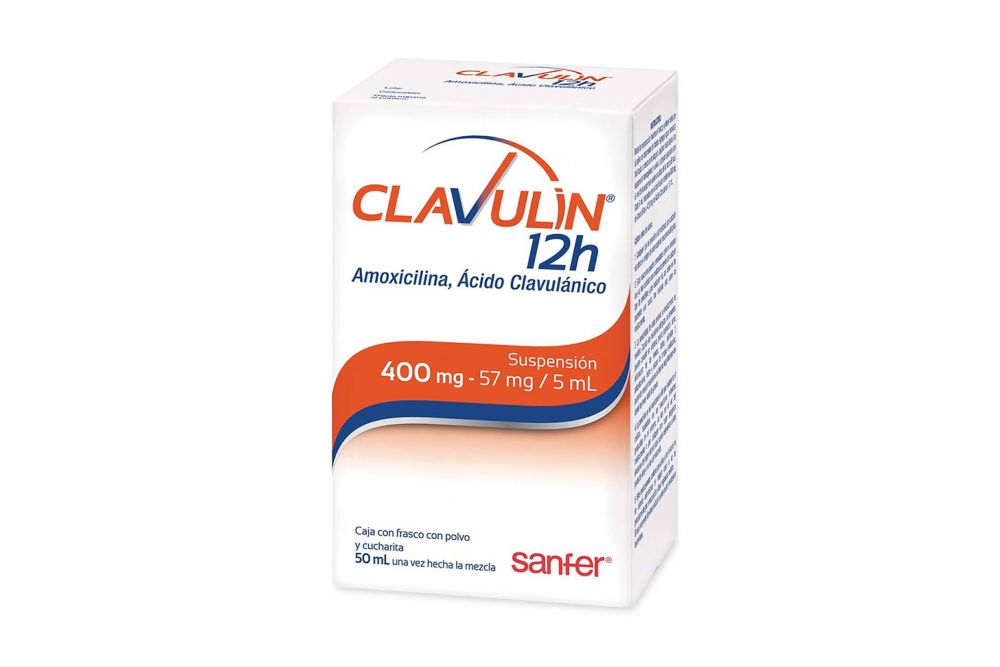 Clavulin 12H Suspension 400Mg/57Mg 50Ml