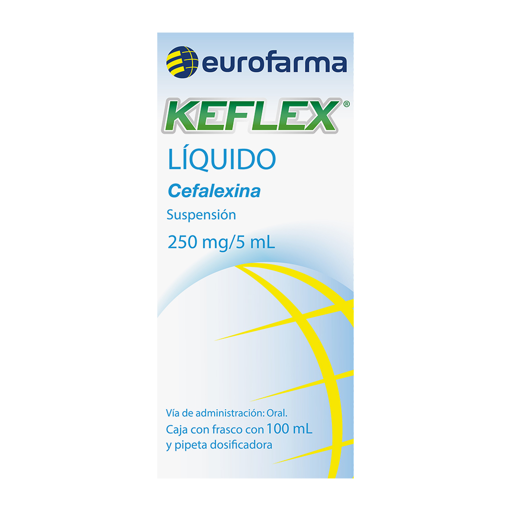 Keflex Liquido C/Pipeta 250Mg 100Ml