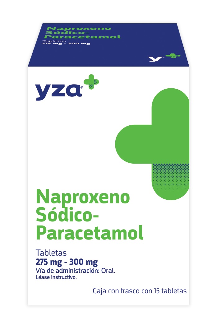 Yza Naproxeno/Parace 275Mg/300Mg 15 Tabs