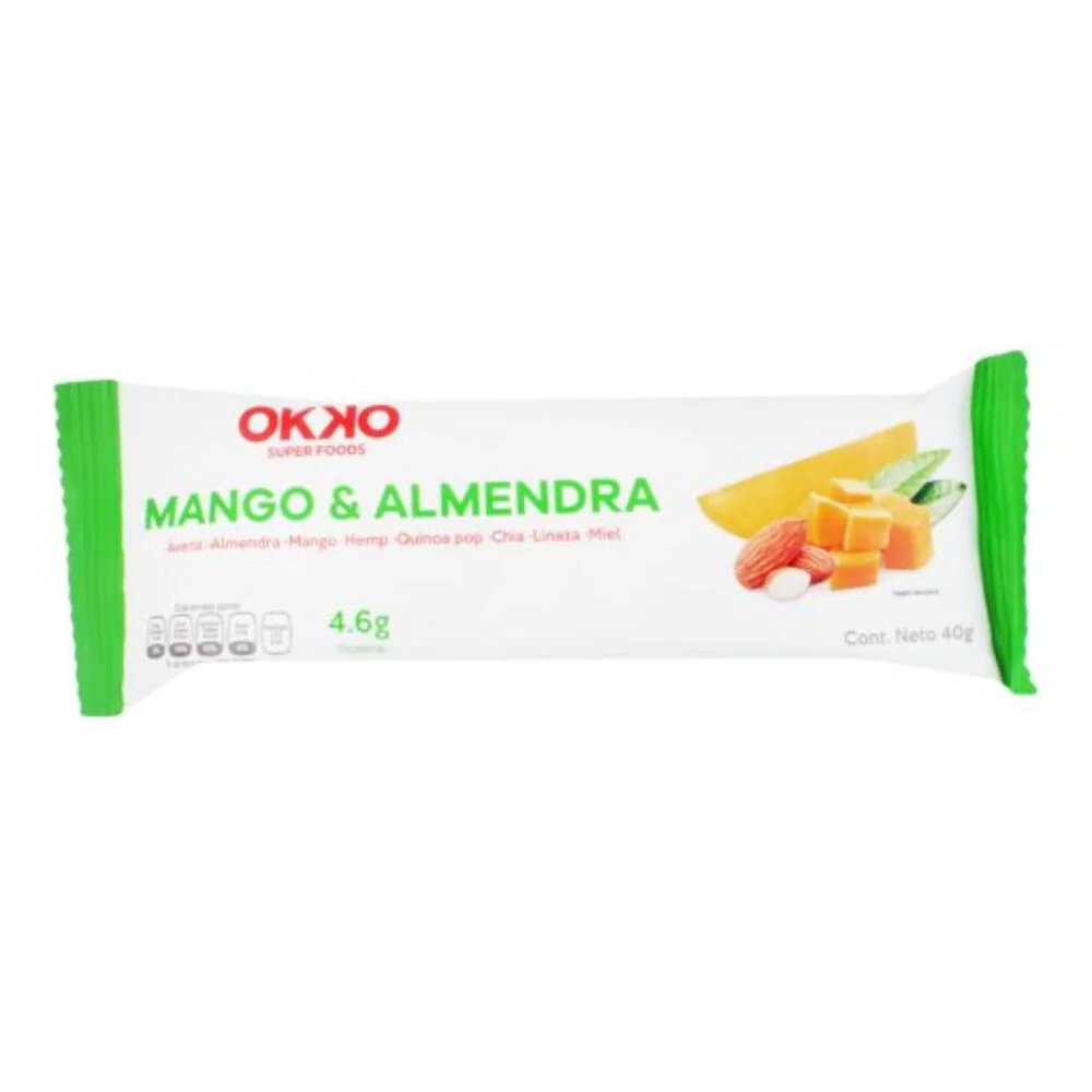 Snack saludable con mango y almendra - Yza