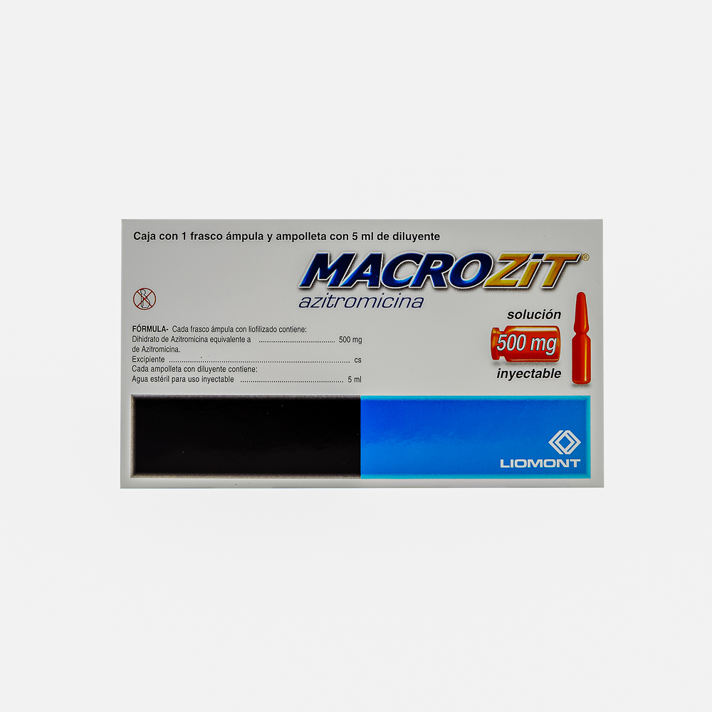 Macrozit Iv Solucion Inyecta 500Mg 1 Amp
