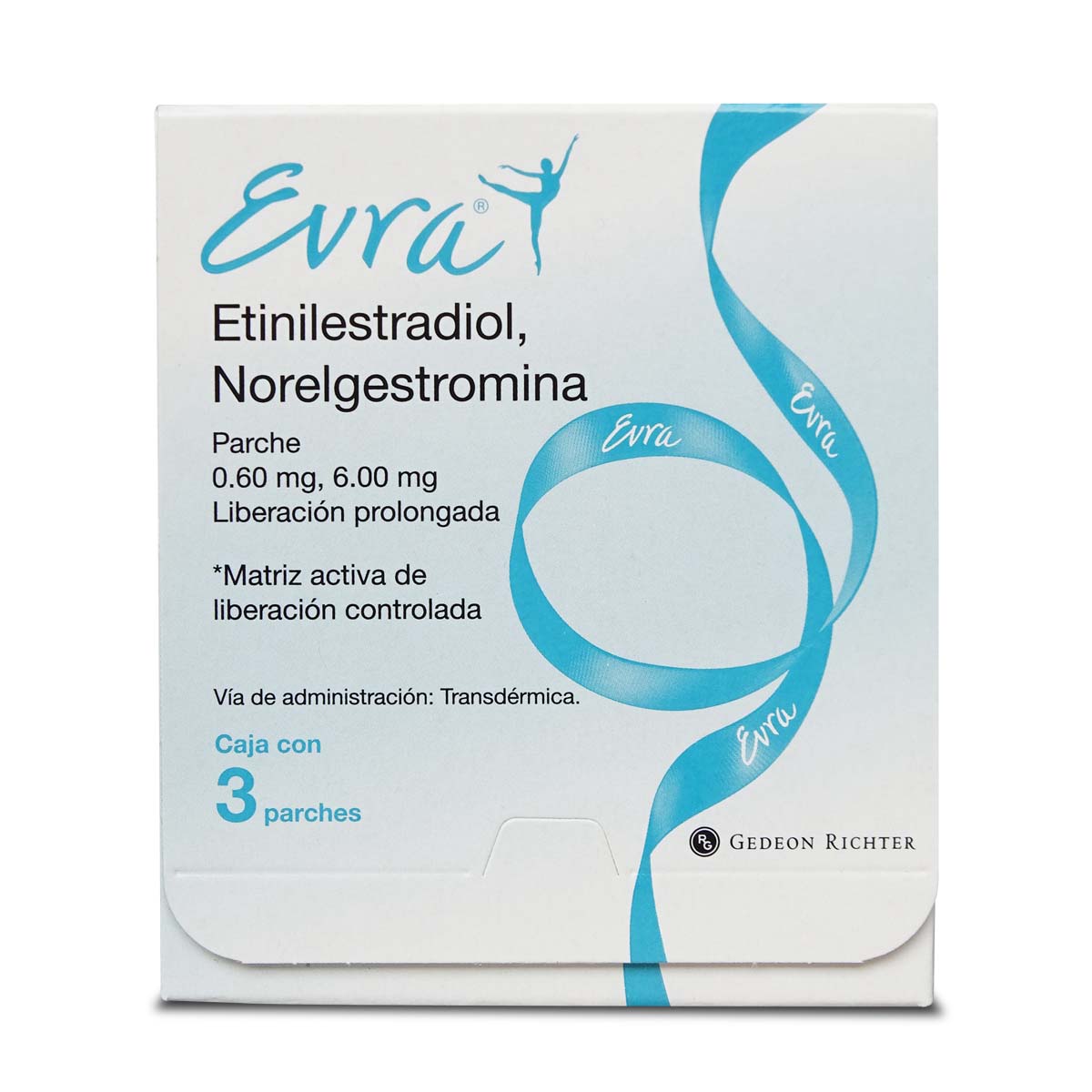 EVRA 3 PARCHES 6MG/600MCG