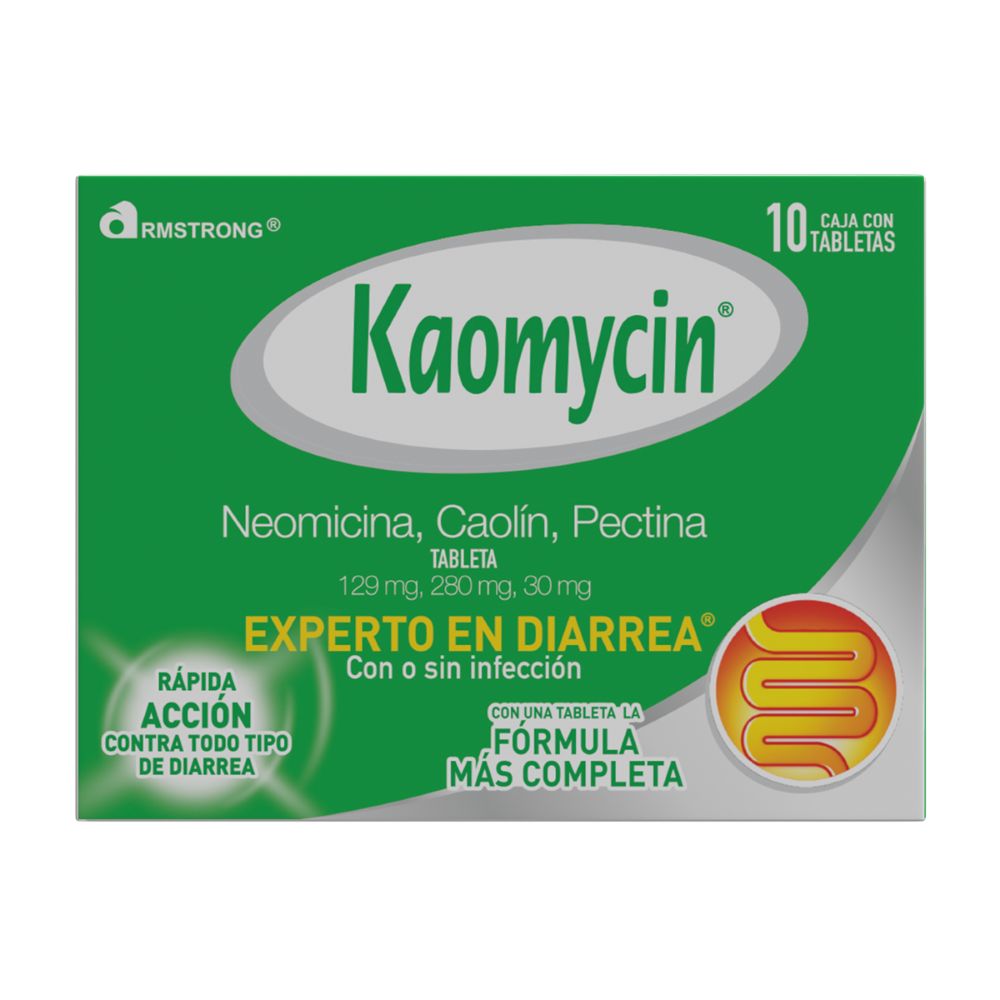 Kaomycin 129Mg/280Mg/30Mg 10 Tabs