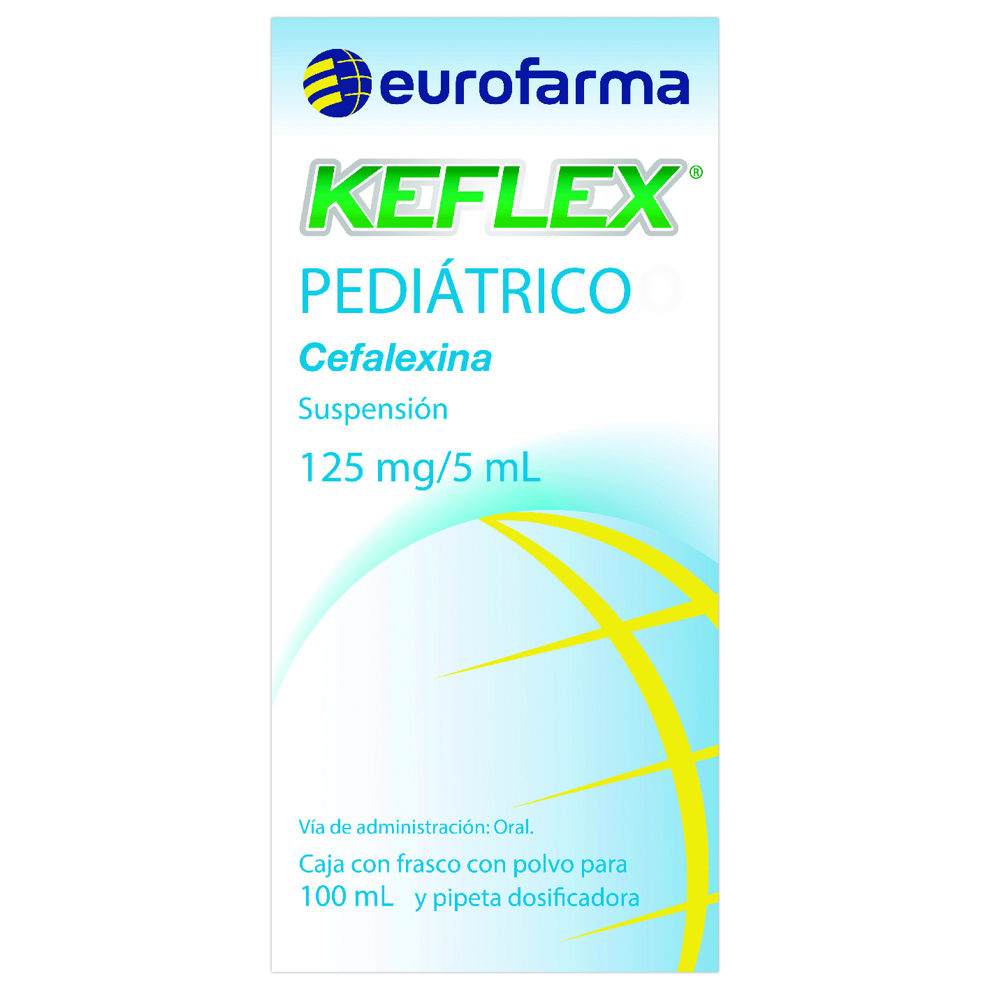 Keflex Suspension C/Pipeta 125Mg 100Ml