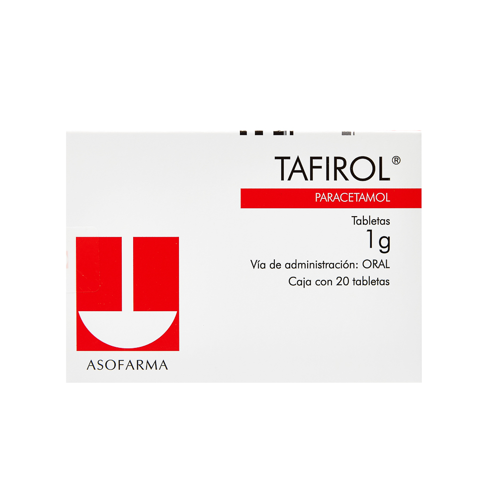 Tafirol 1g 20 tabs alivio rápido del dolor - Yza