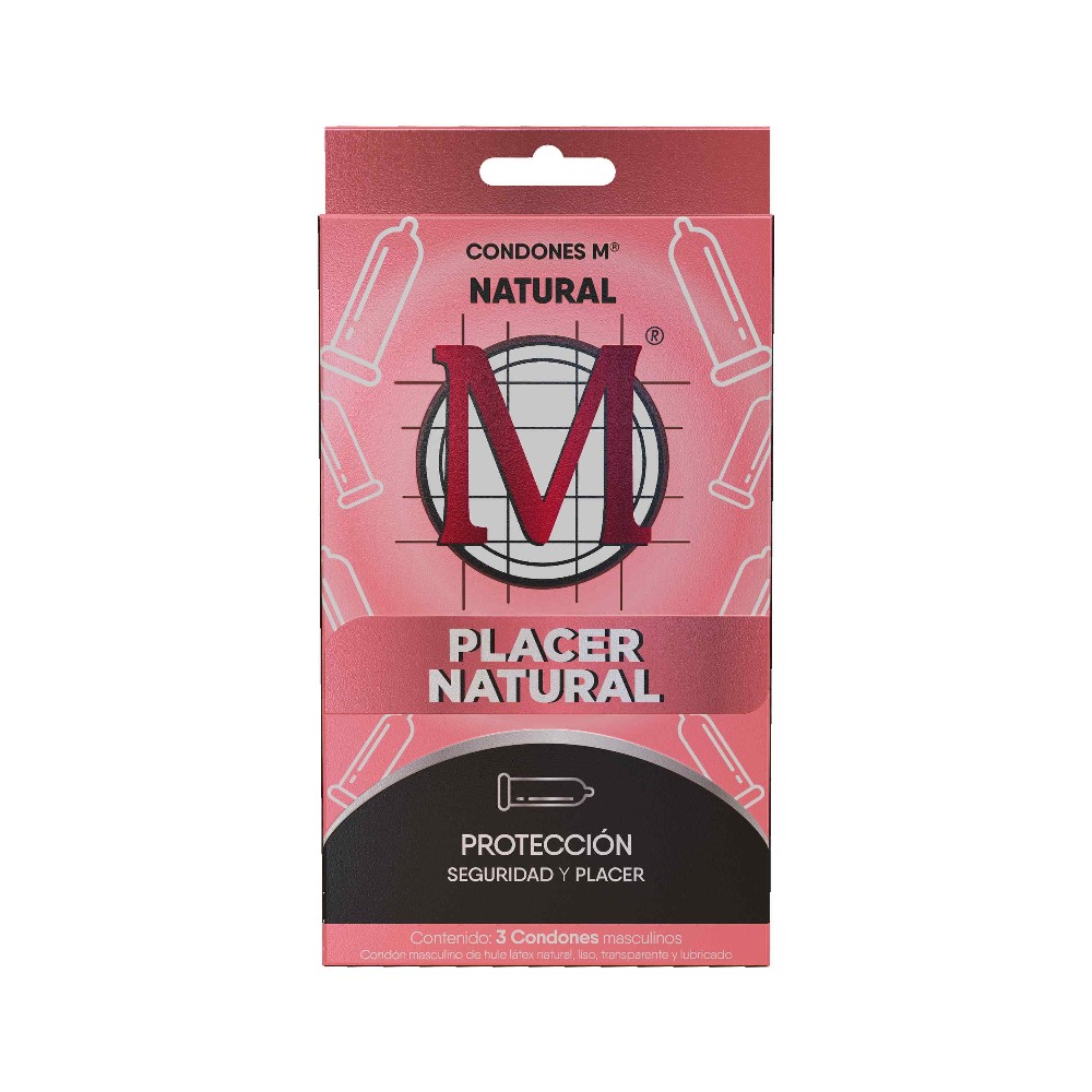 M Force Preservativo Natural 3 Pzas