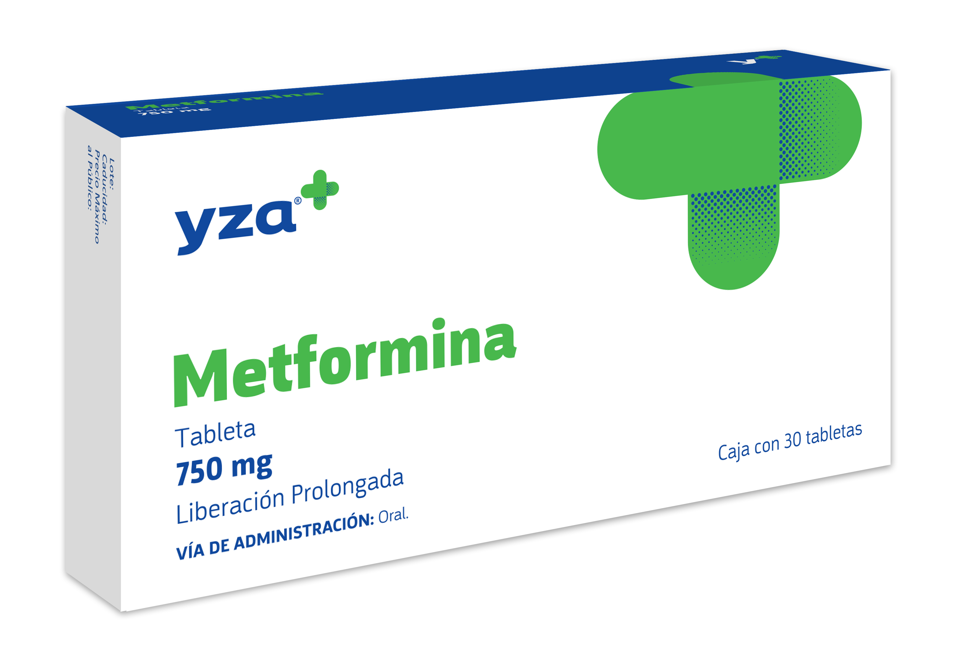 Yza Metformina Lp 750Mg 30 Tabs