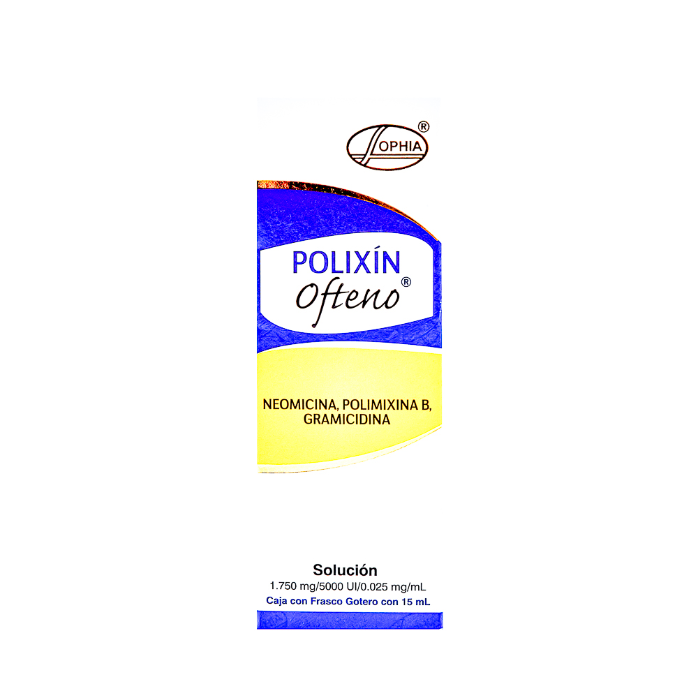 Gotas oftálmicas Polixin Ofteno 15ml - Yza