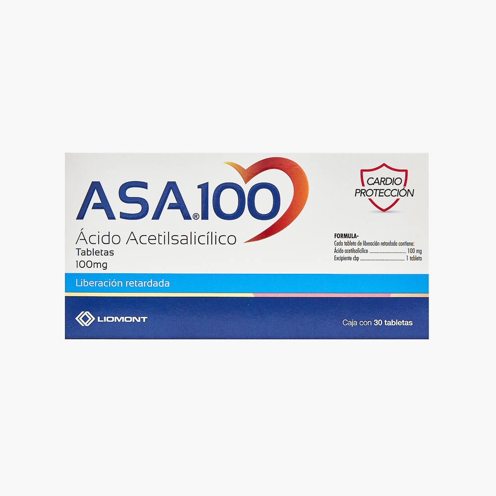 Asa 100mg 30 tabs - Yza