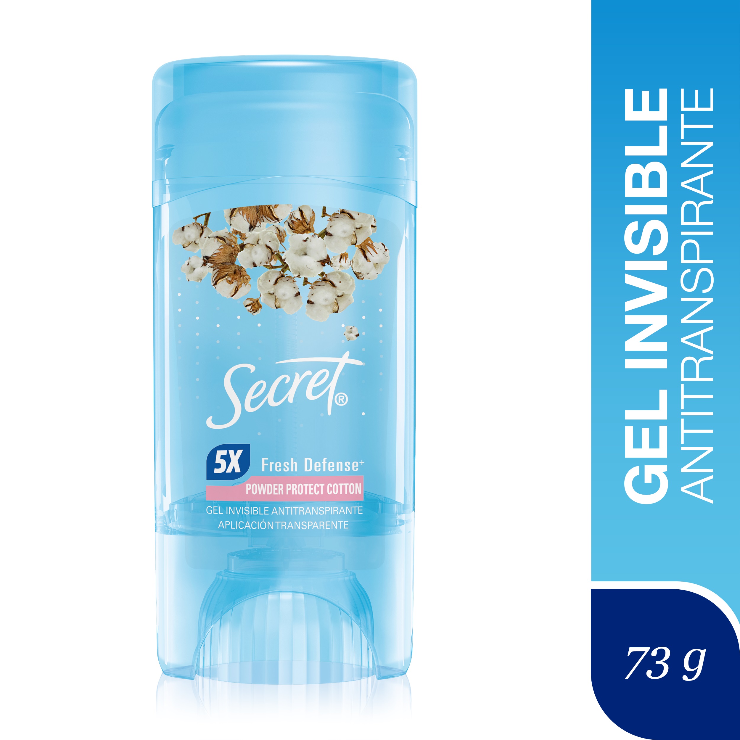 Secret Clear Gel Pwd Prot Cotton 73G