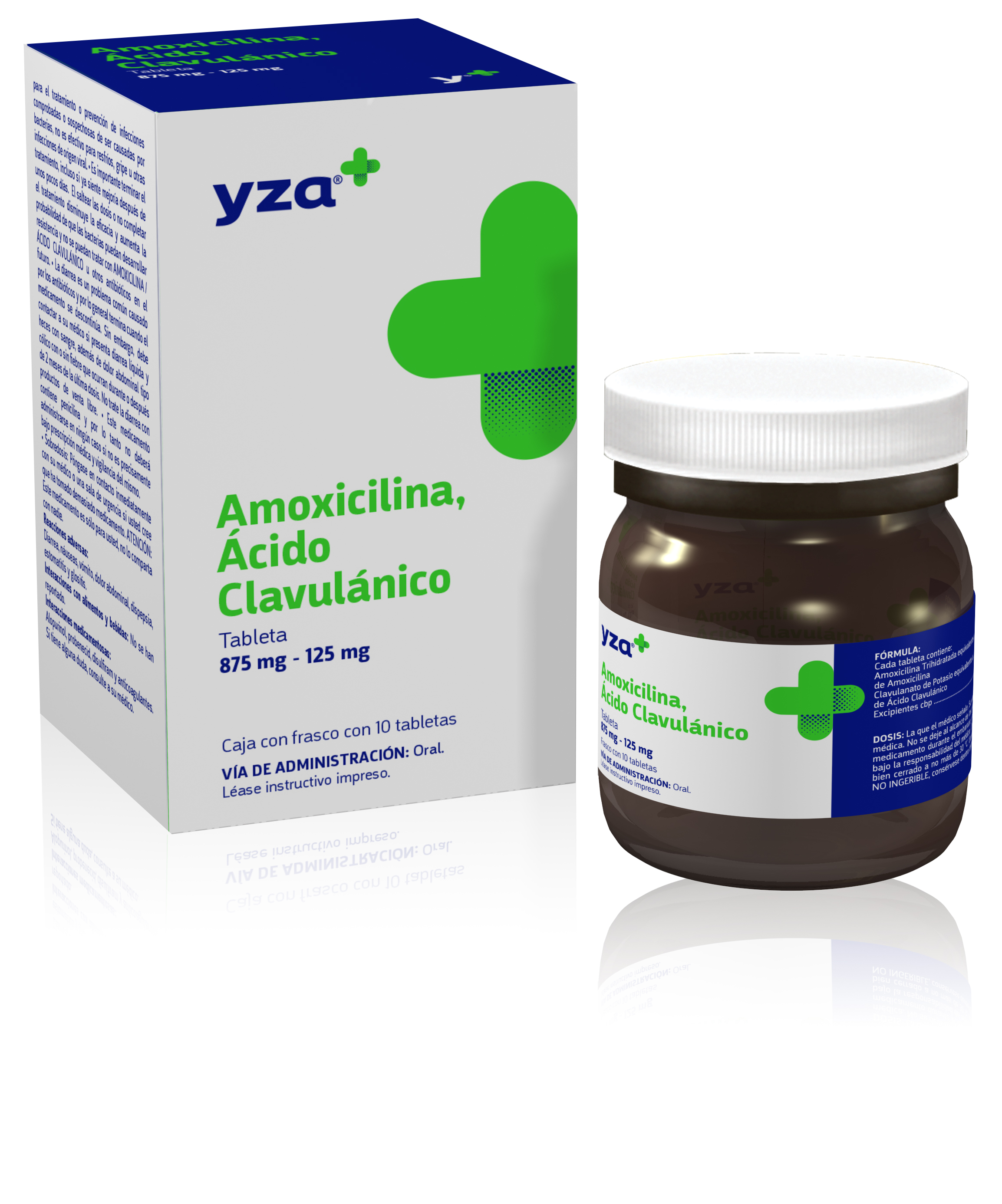 Yza Amoxicilina/Acido 875Mg/125M 10 Tabs