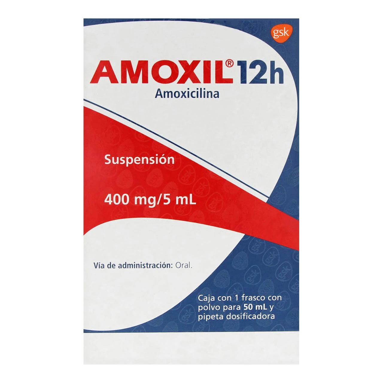 Amoxil 12H Suspension 400Mg/5Ml 50Ml
