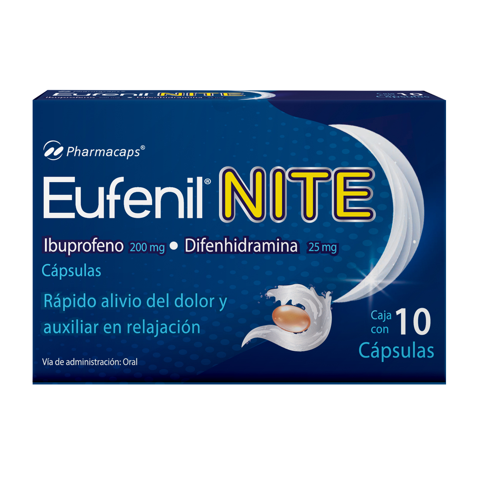 Eufenil Nite Ibu/Difen 200/25Mg 10 Caps