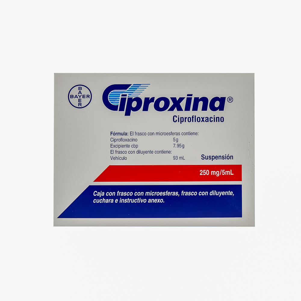 Ciproxina Suspension 250Mg/5Ml 100Ml
