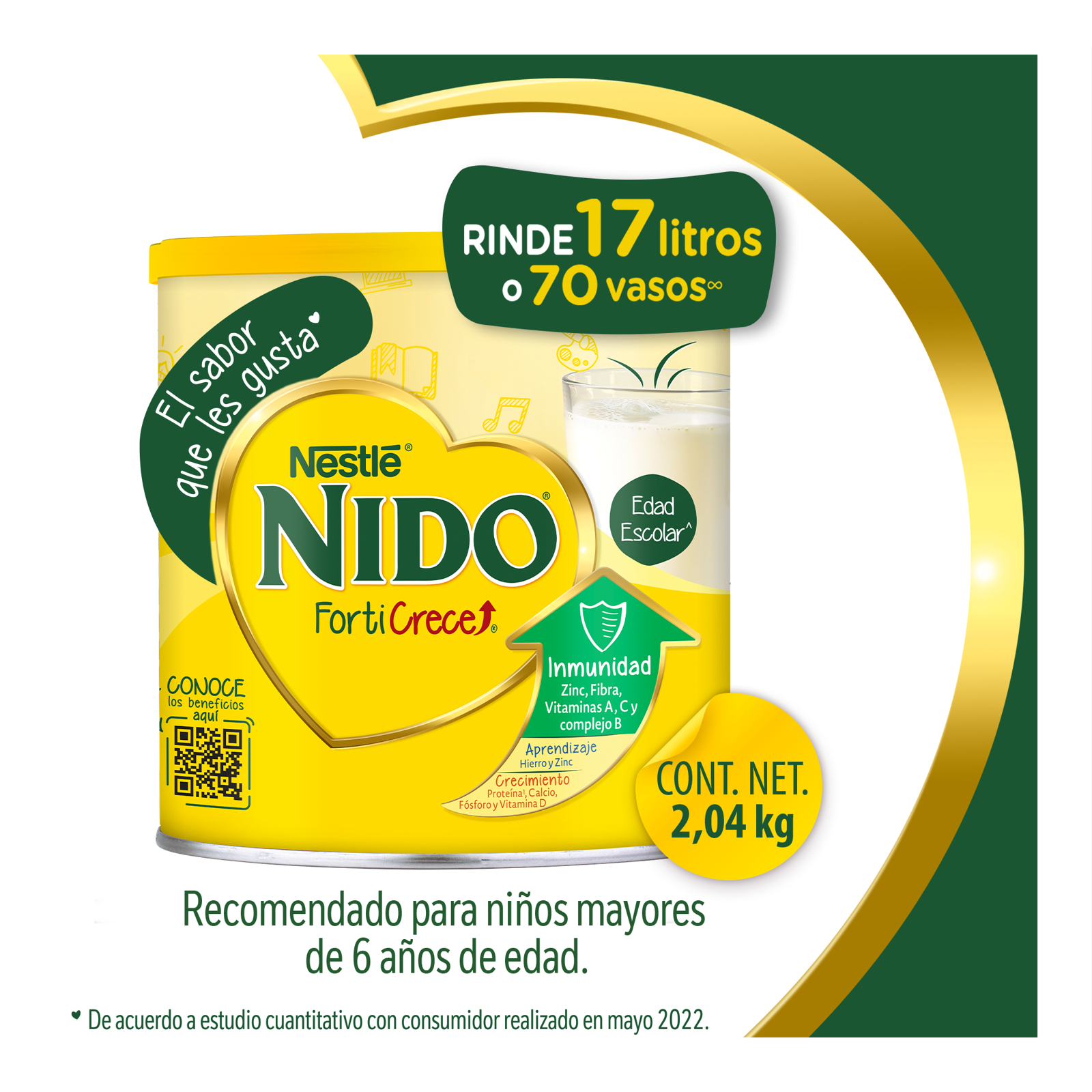 Nido Forticrece 2.04Kg