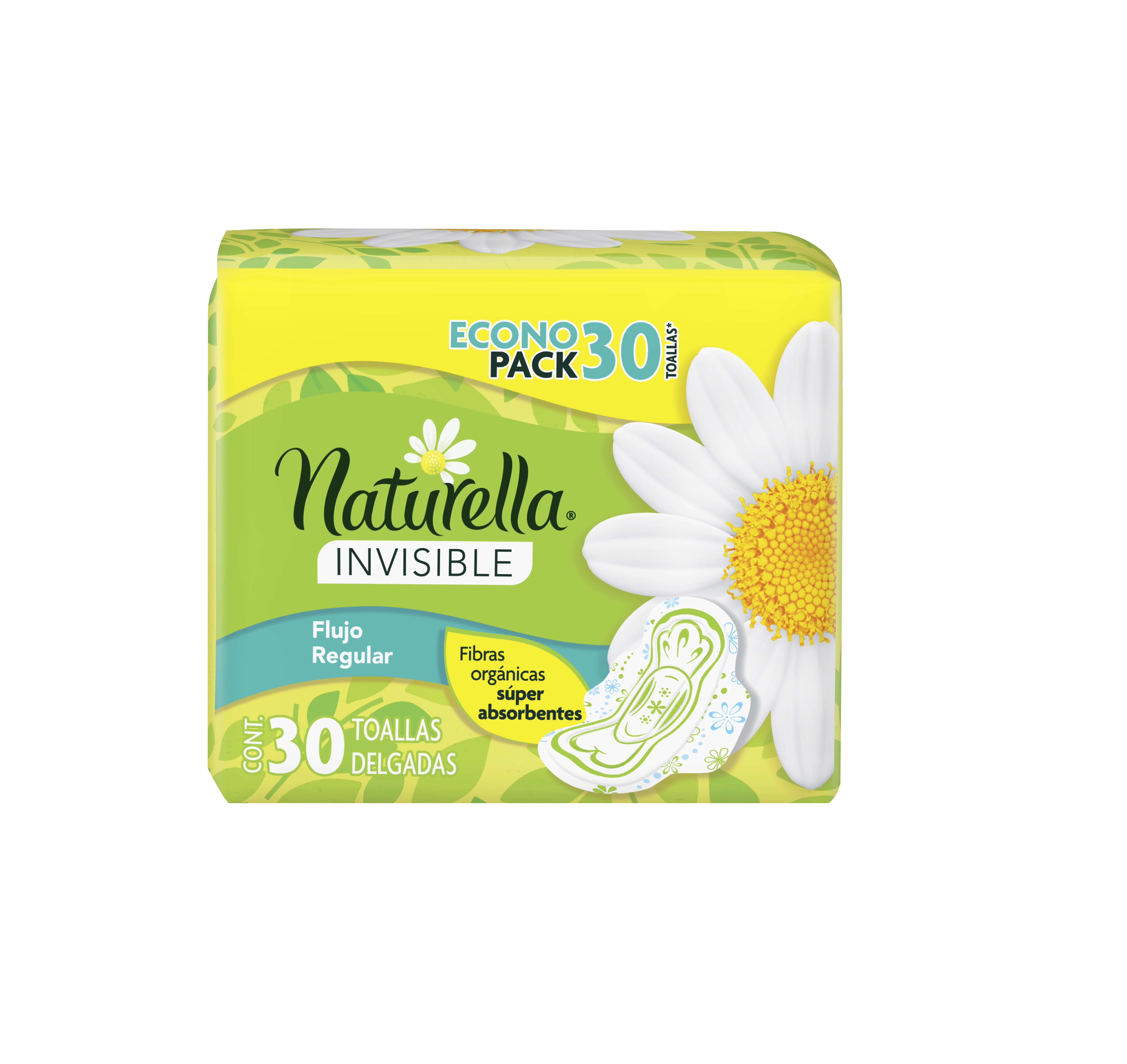 Naturella Invisible Delgada C/A 30 Pzas