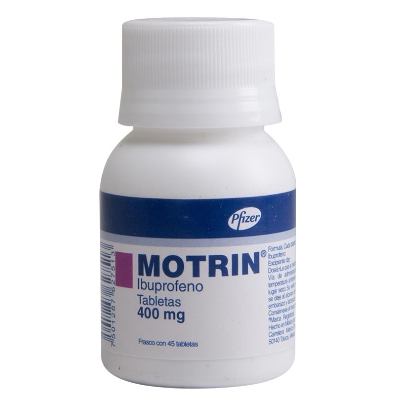 Motrin 400mg 45 tabs alivio rápido del dolor - Yza