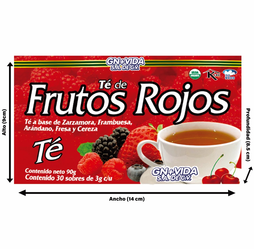 Té Frutos Rojos 30 Sobres - Yza