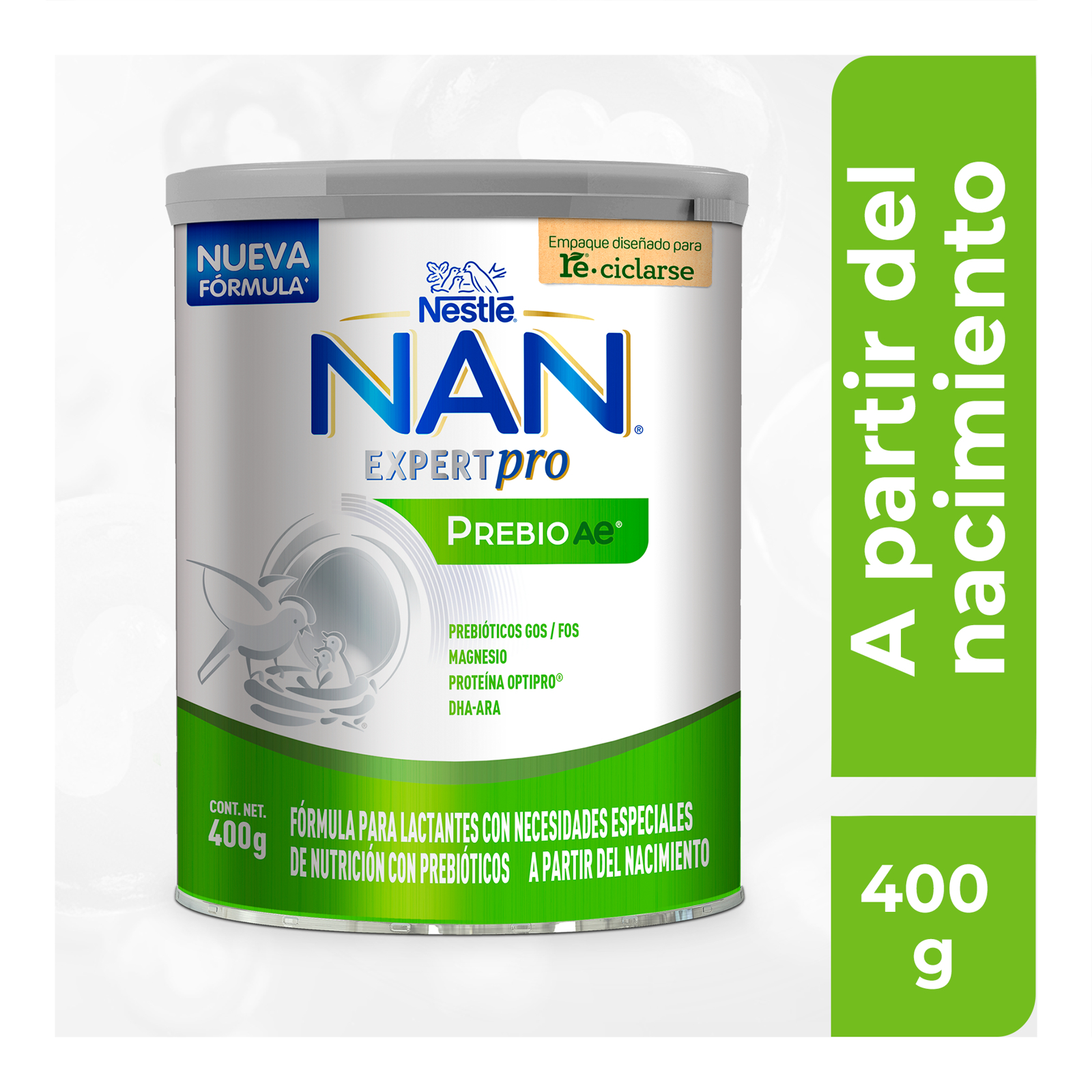 Fórmula Infantil NAN Prebio, 0 a 12 Meses, 400g