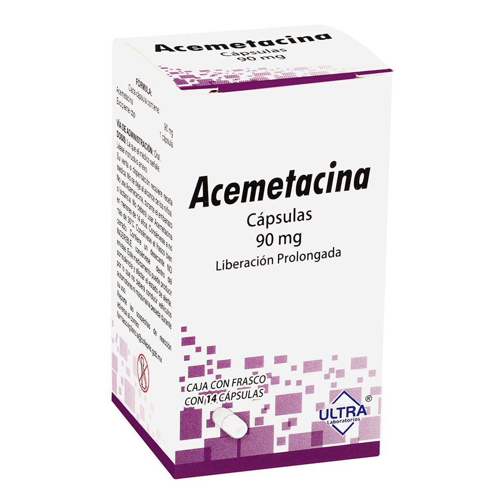 Acemetacina Ultra 90Mg 14 Caps
