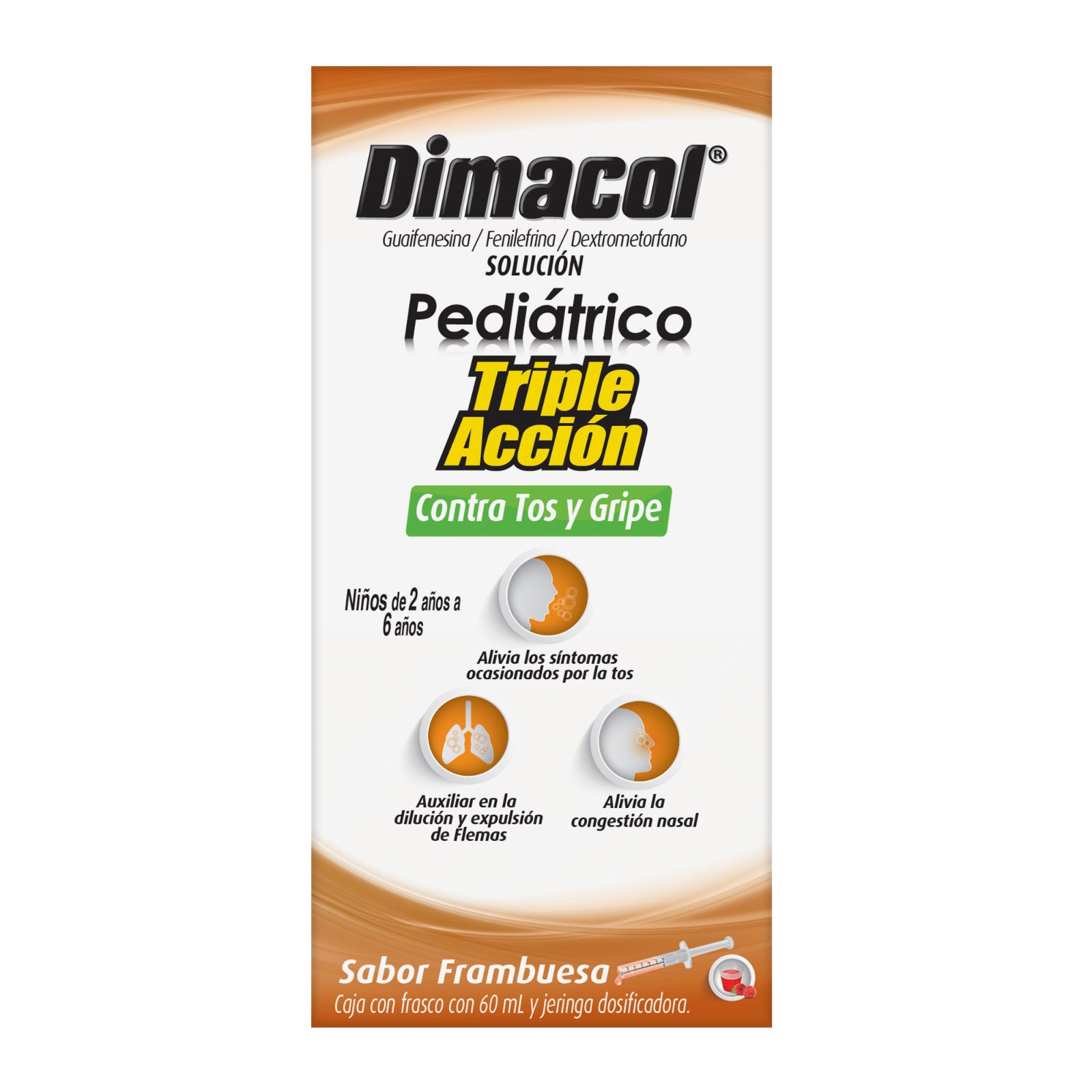 Dimacol Pediátrico Triple Accion 60Ml