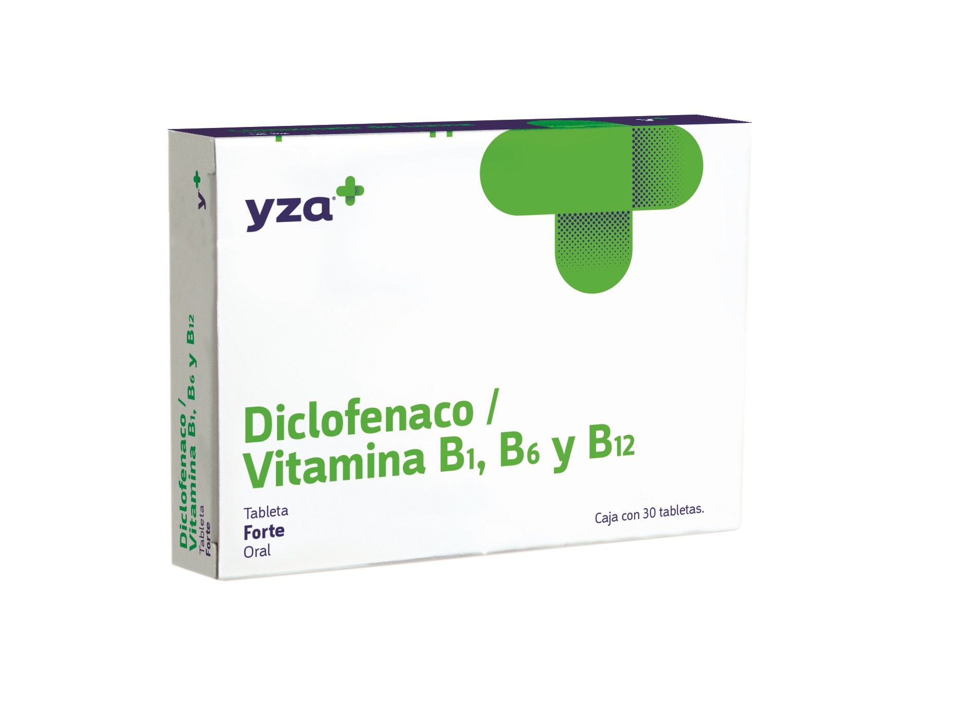 Yza Diclof/Compb F 50Mg/1Mg/50Mg 30 Tabs