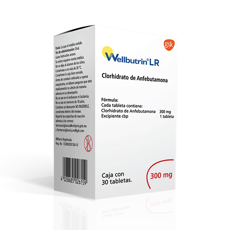 Wellbutrin Lr 300Mg 30 Tabs