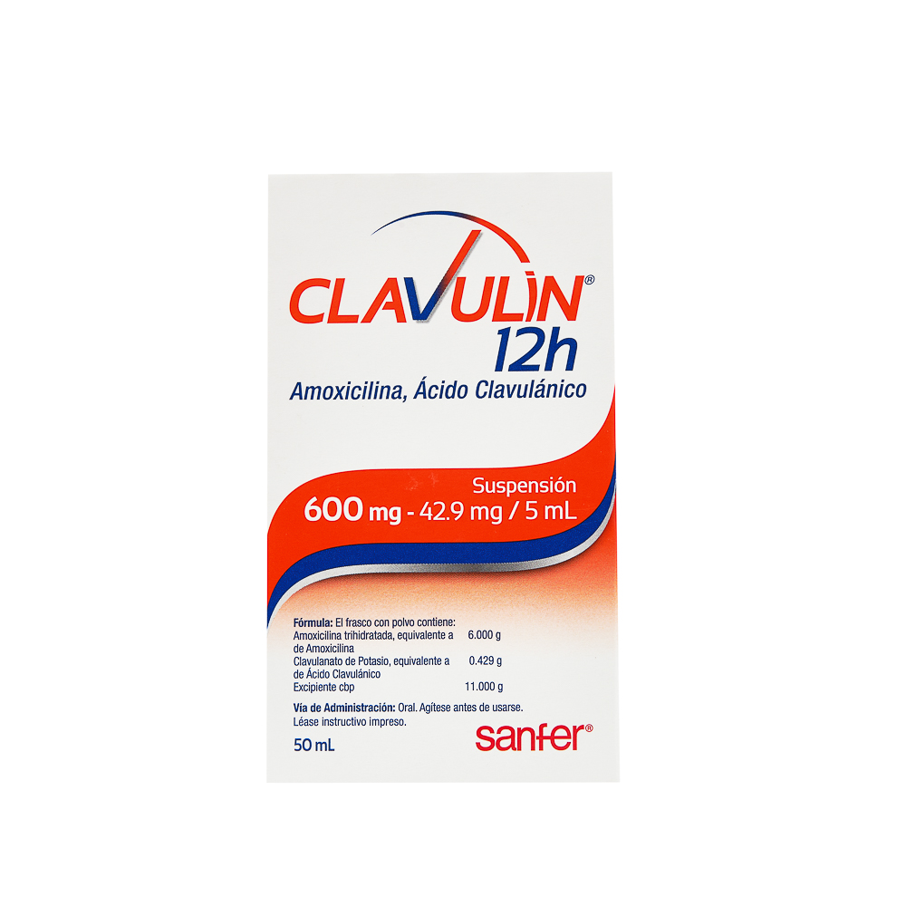 Clavulin 12H Suspensio 600Mg/42.9Mg 50Ml