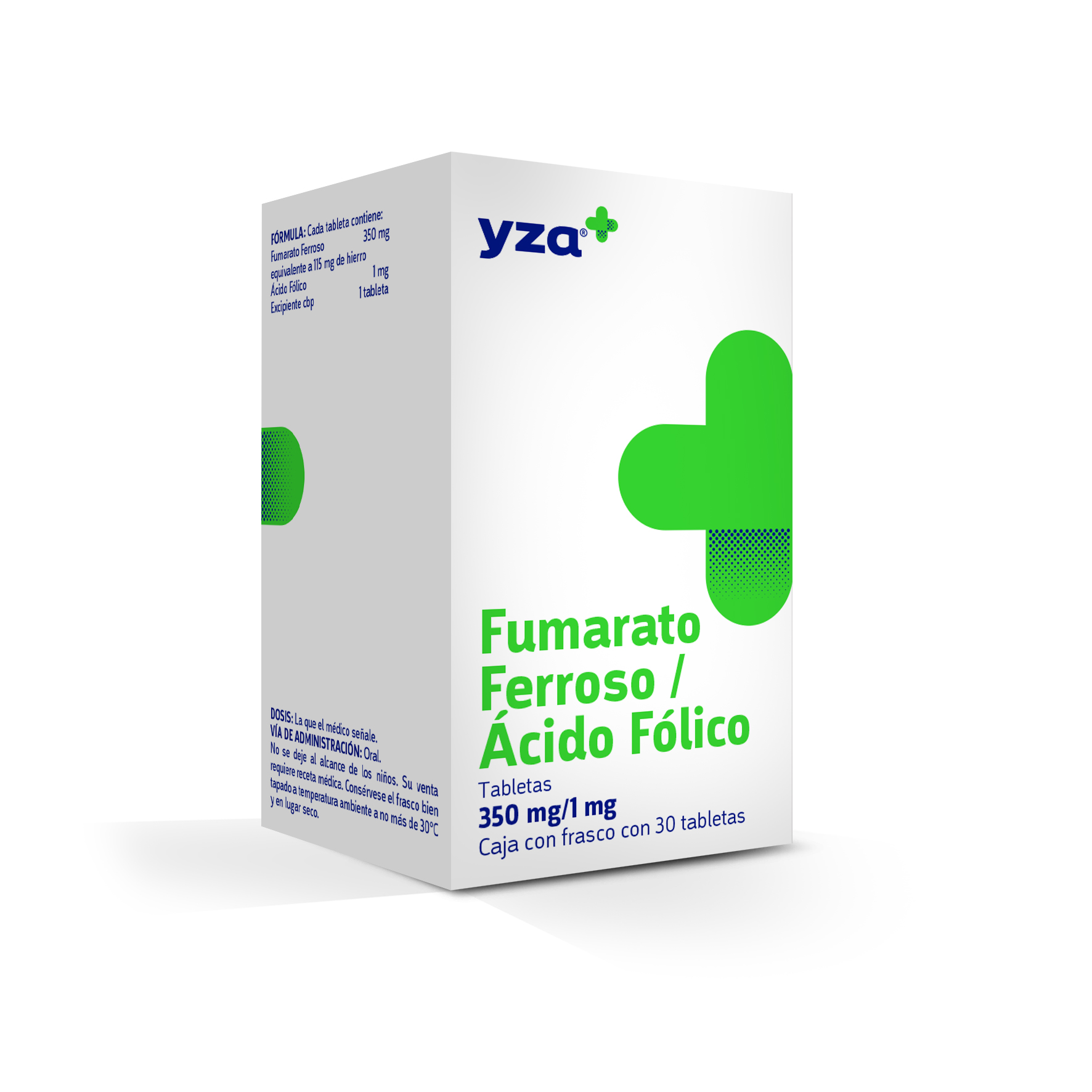 Yza Fumarato Fer Ac Fo 350Mg/1Mg 30 Caps
