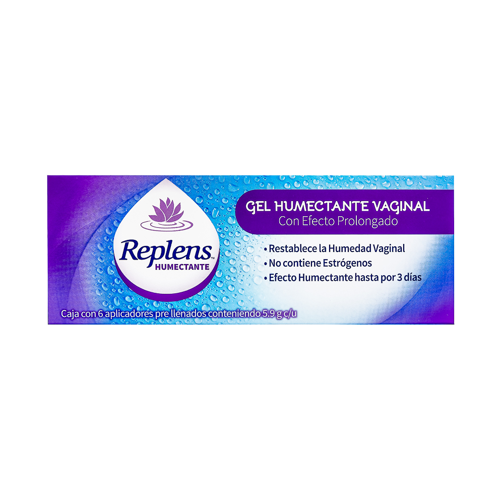 Replens Gel Humectante Vaginal 6 Pzas