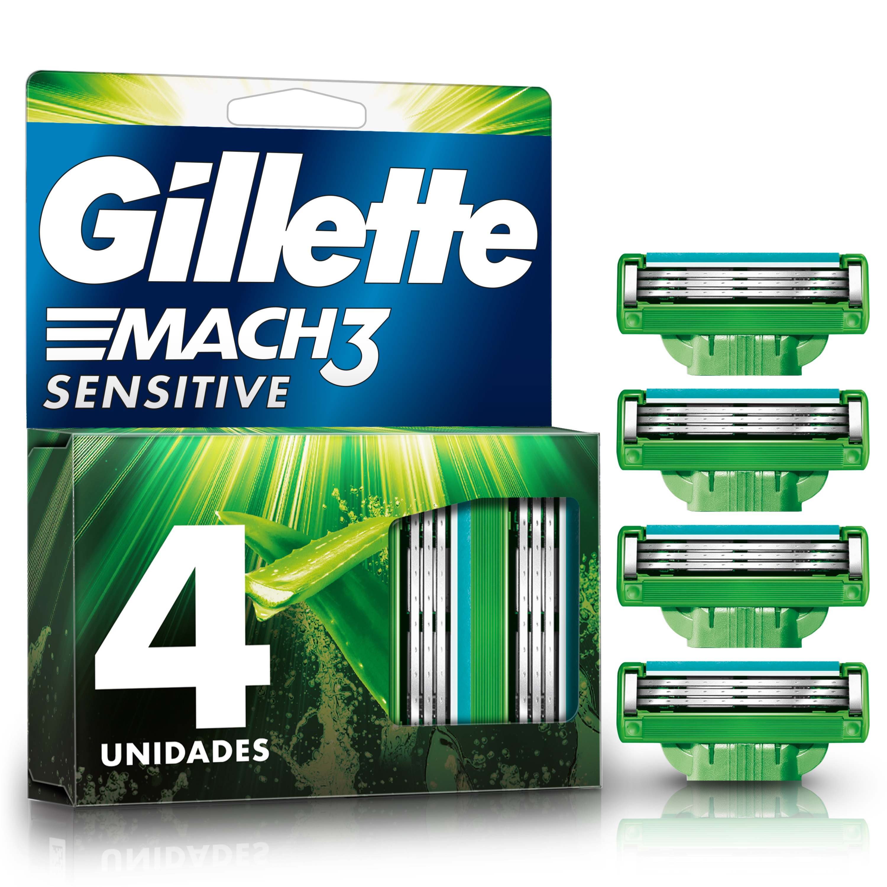 Gillete Mach Sensitive C/4 Cart