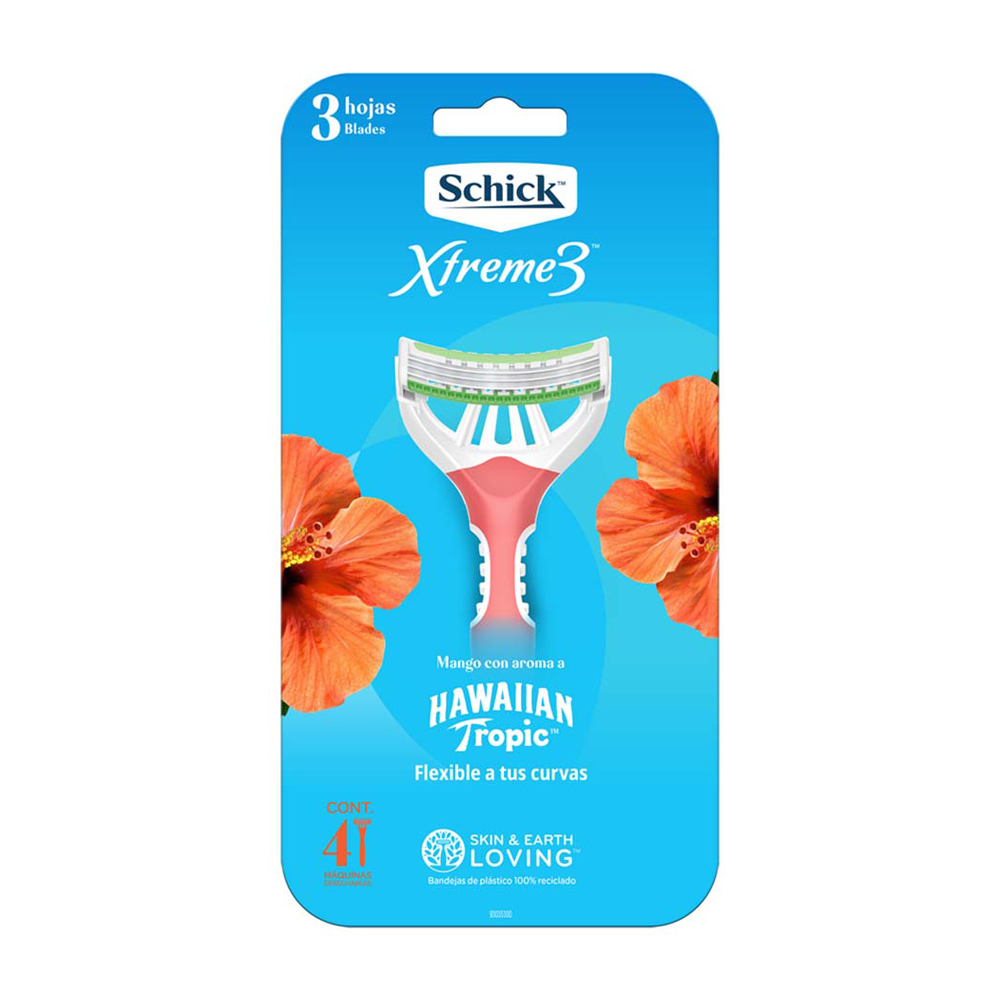 Schick Rastrillo Femenina Xtreme 3 4 Unidades
