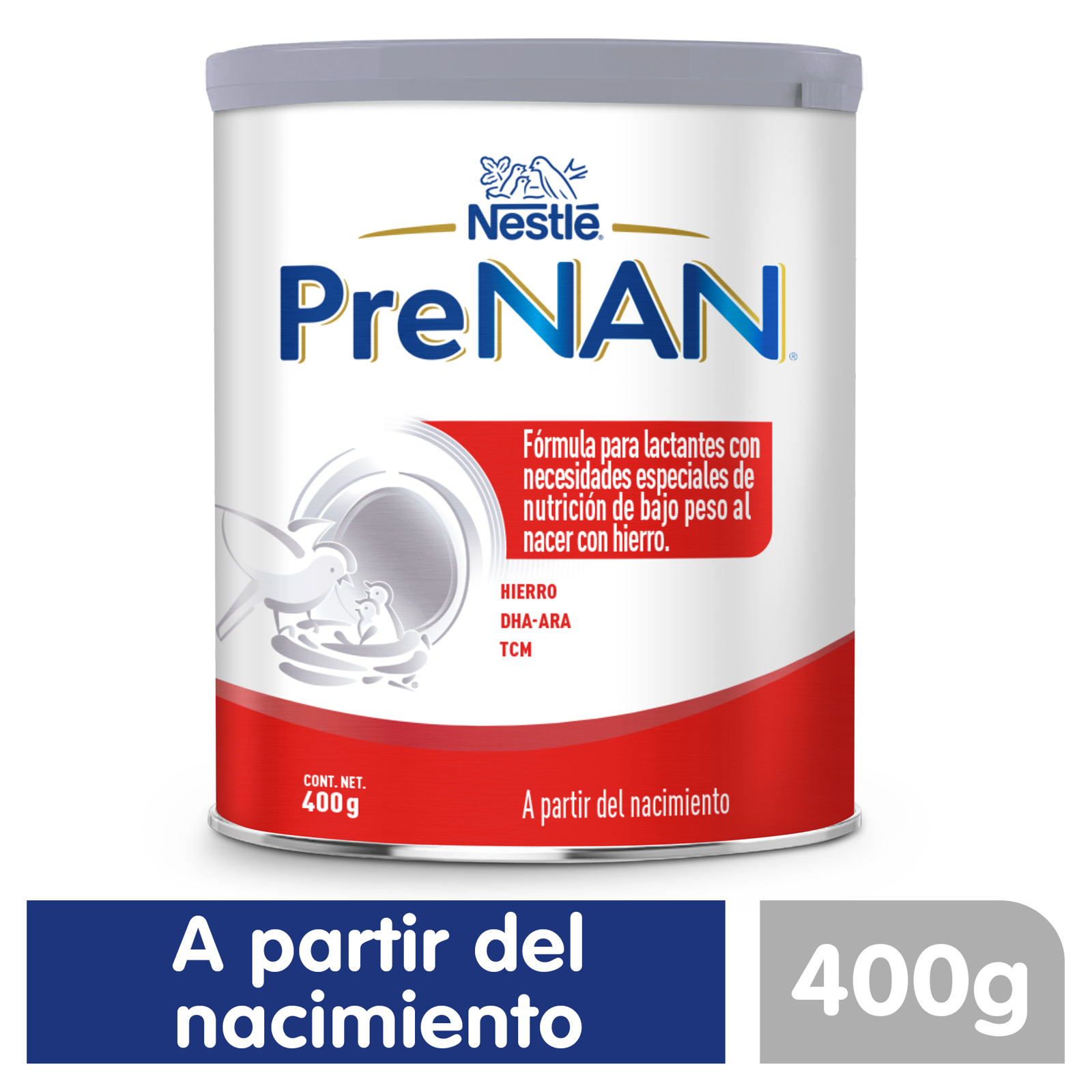 Fórmula Infantil Pre NAN, a partir del Nacimiento, 400g
