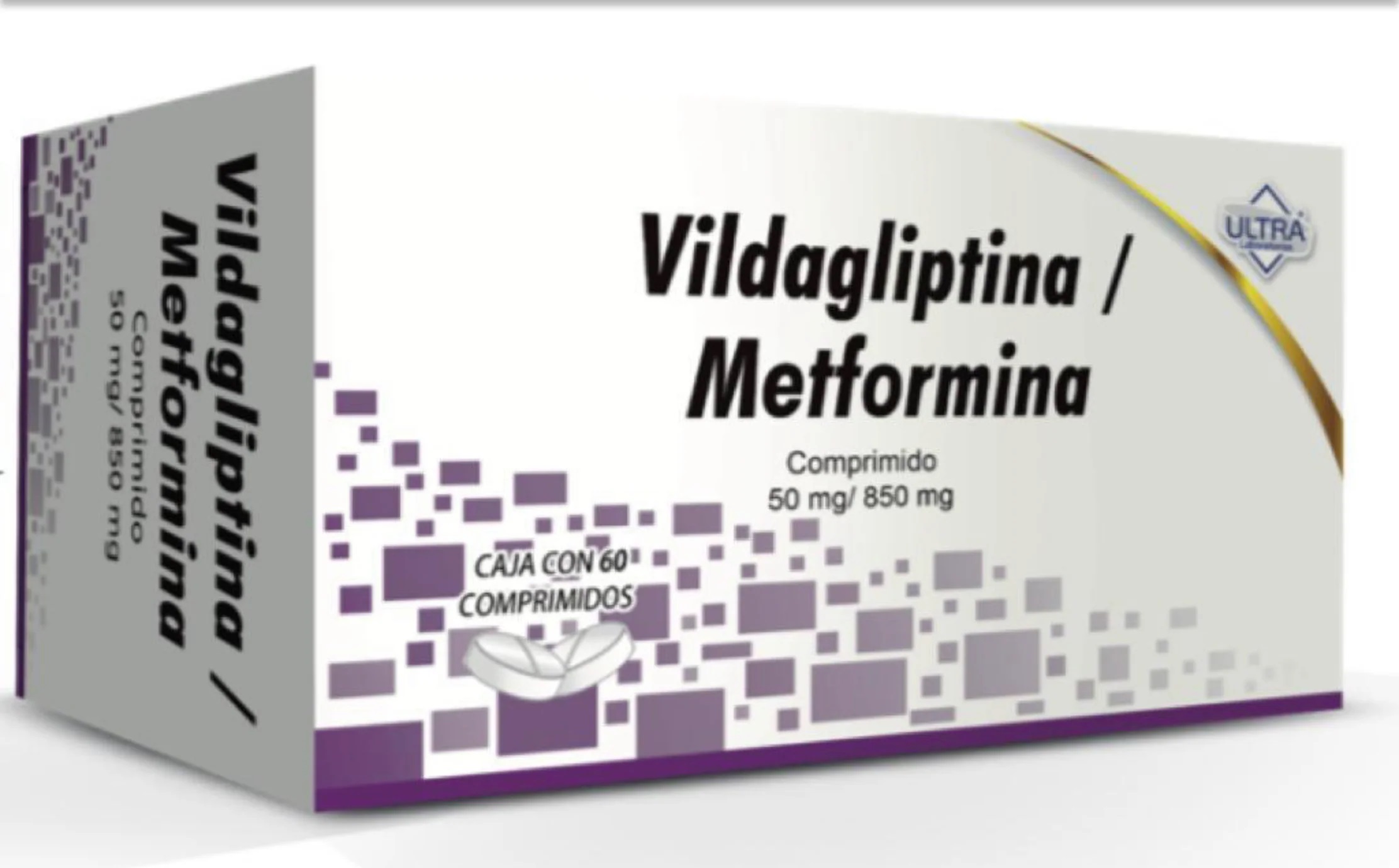 Gen Vildagliptina/Metformin 50/850Mg 60C