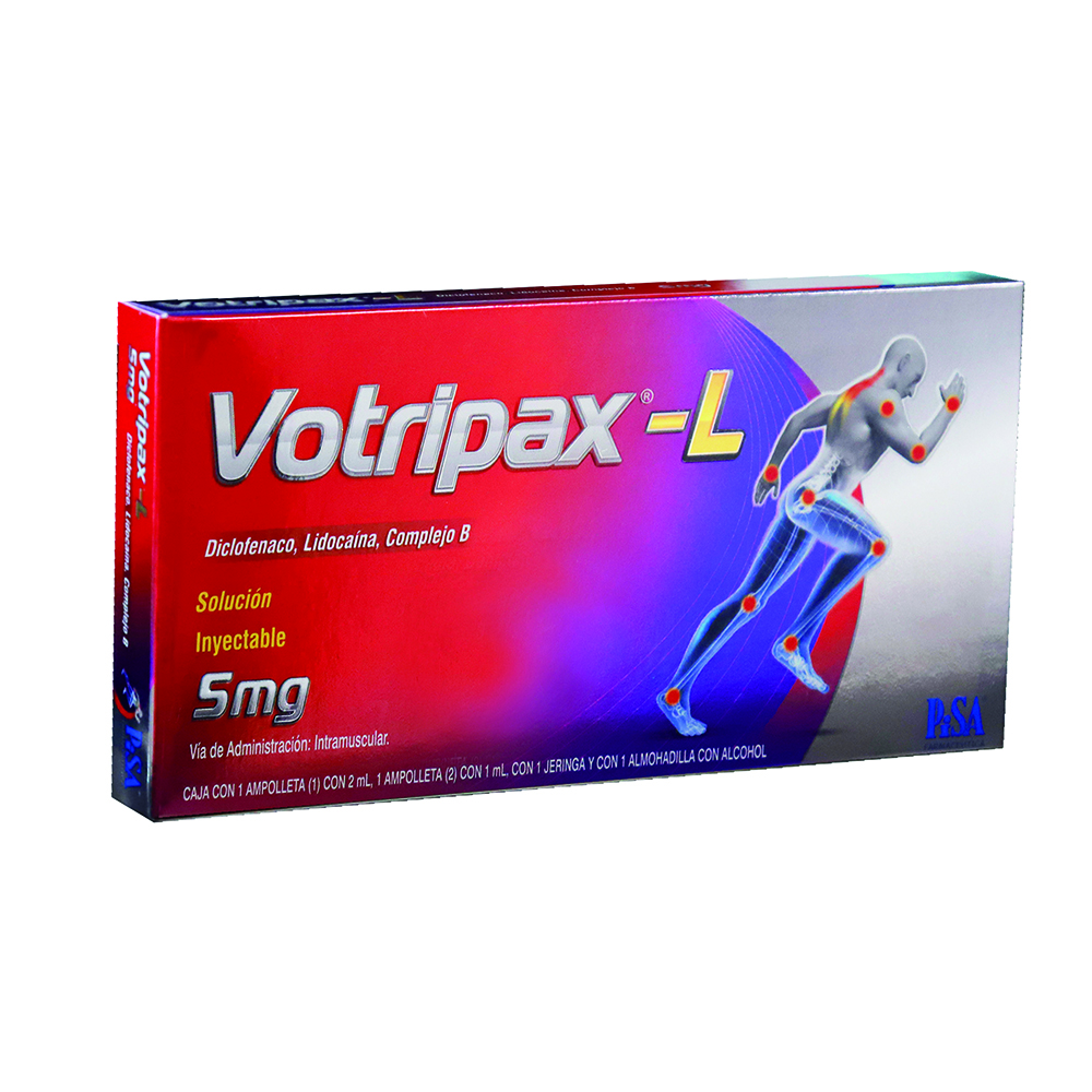 Votripax L 1 Jga 5mg 2 Amp - Yza