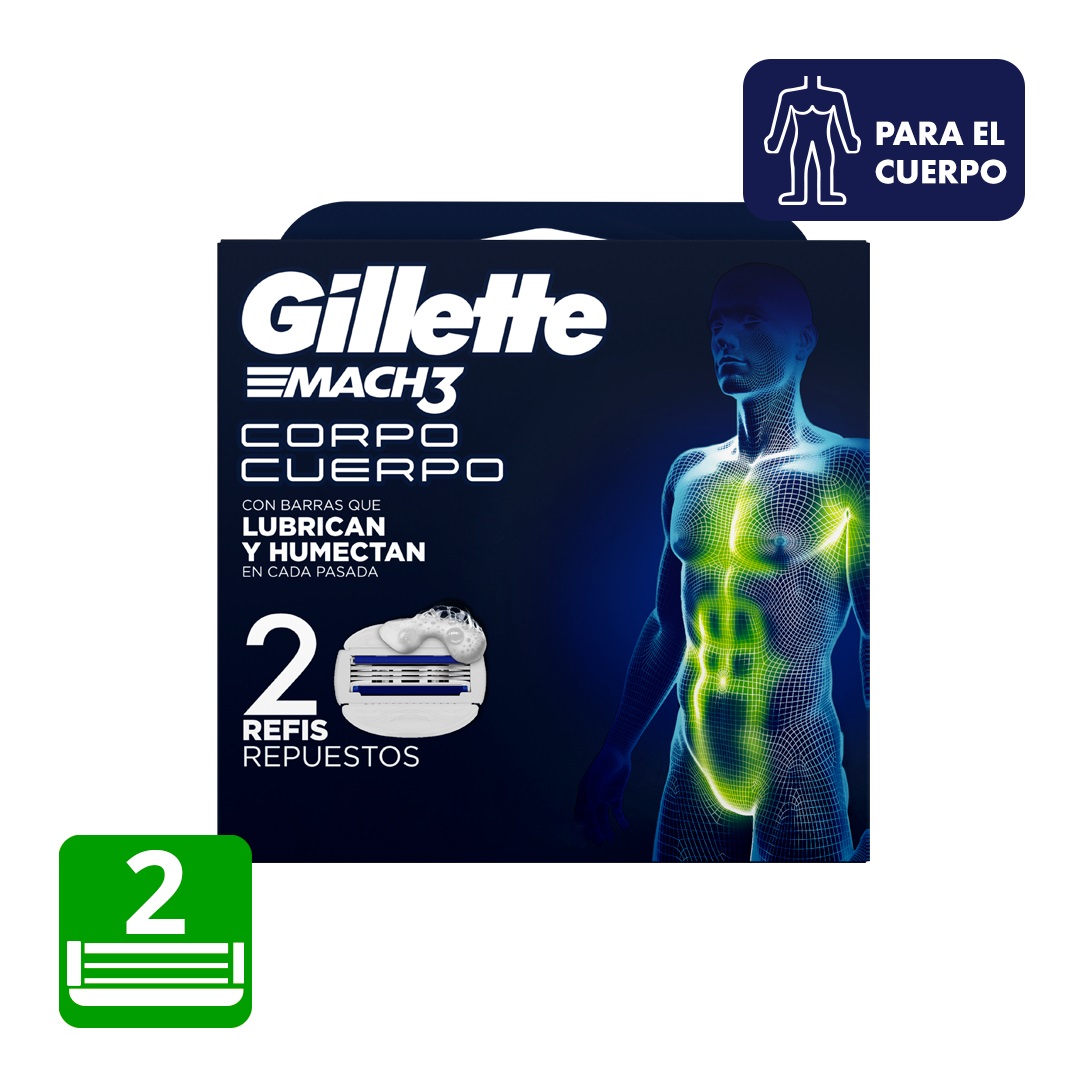 Gillette Mach 3 Body 2 Pzas