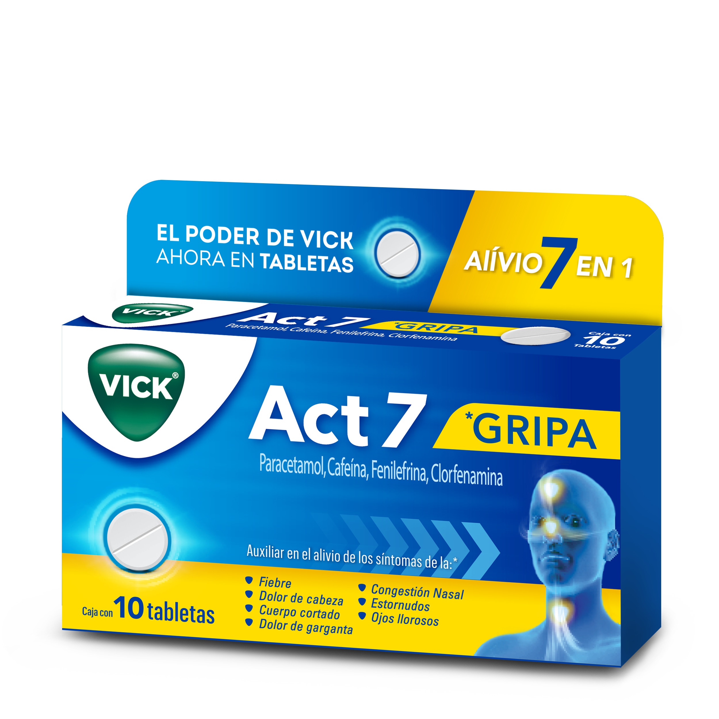 Act 7 500Mg/5Mg/4Mg/25Mg 10 Tabs