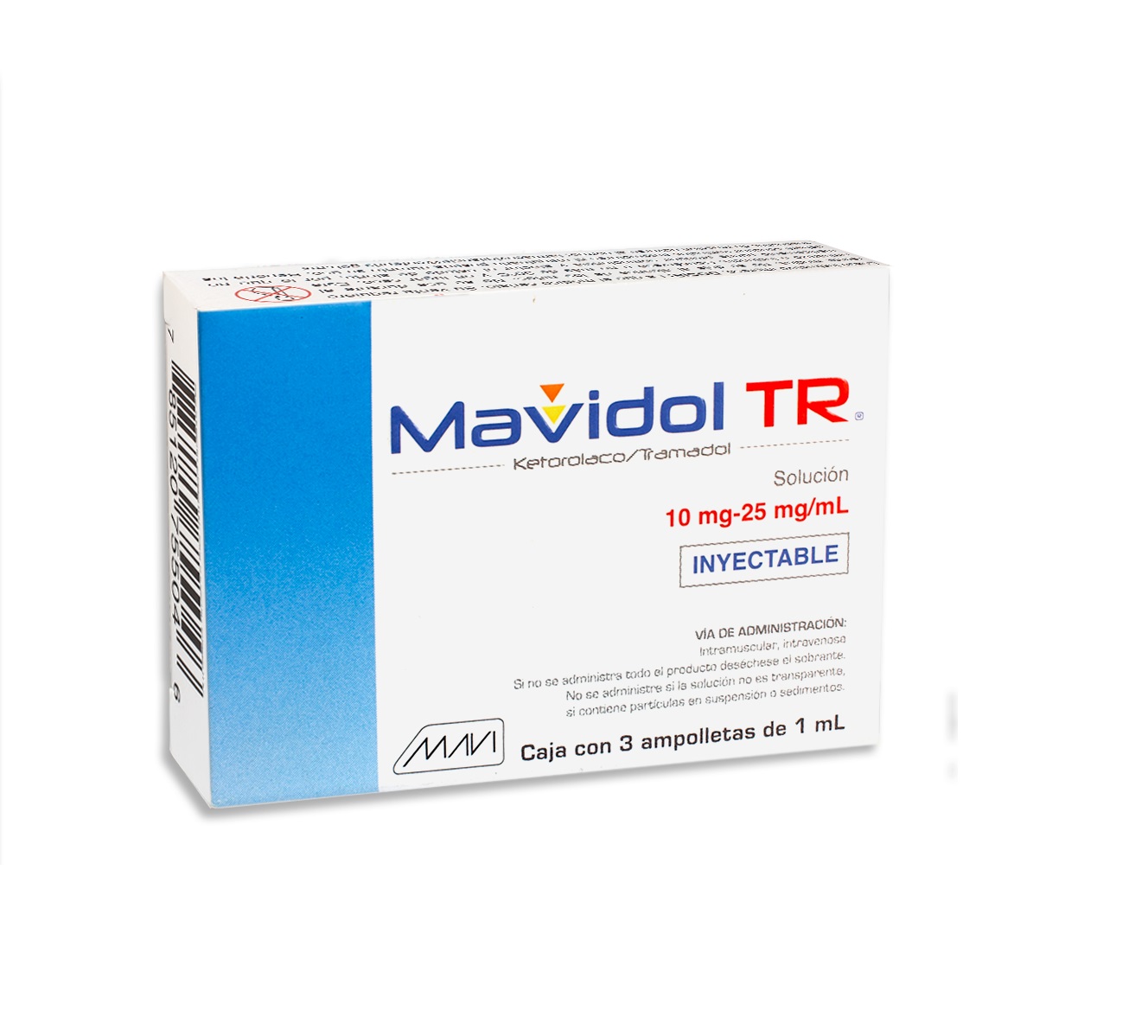 Mavidol Tr Solucion Inye 10Mg/25Mg 3 Amp
