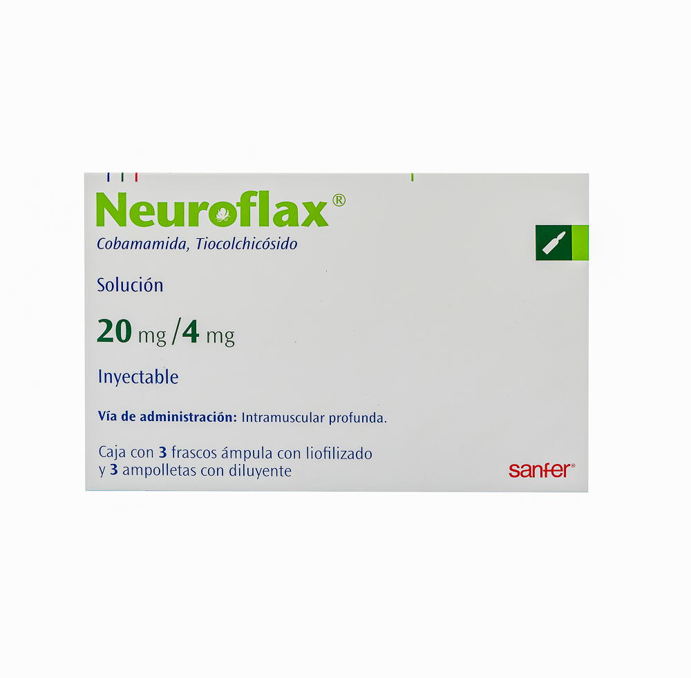 Neuroflax 20Mg/4Mg 3 Amp X 4Ml