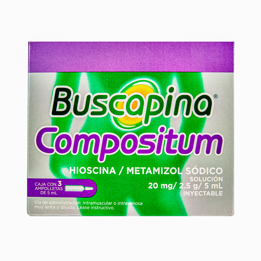 Buscapina Compositum 20Mg/2.5G 3 Amp X 5Ml