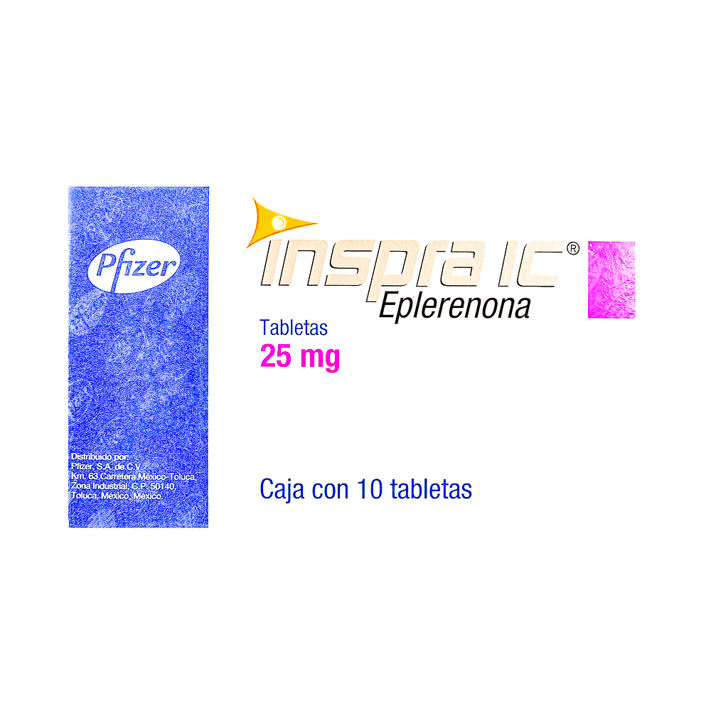 Inspra IC 25mg 10 tabs - Yza