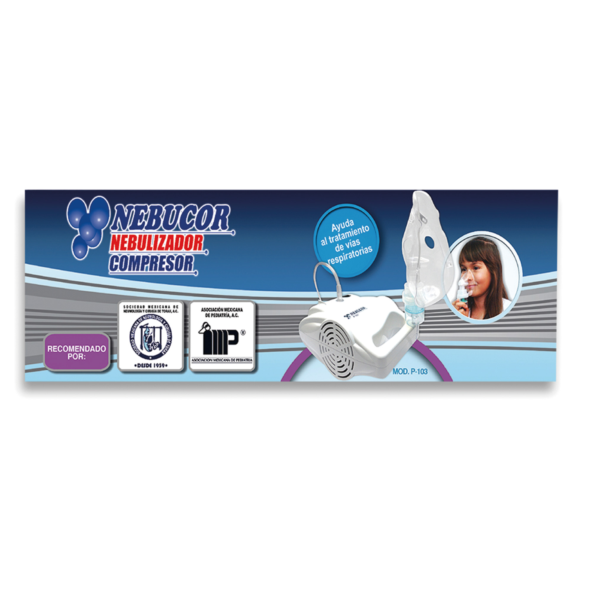 NEBULIZADOR NEBUCOR P-103 (1 pza) Adulto/Infantil