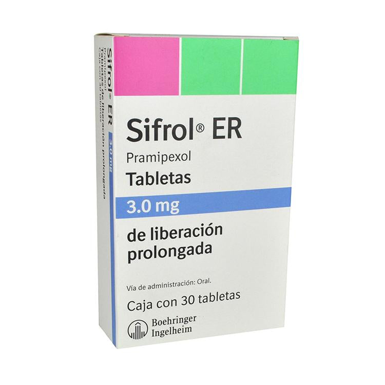 Sifrol Er Liberacion Prolong 3Mg 30 Tabs